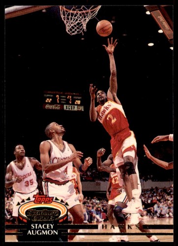 1992-93 Stadium Club Stacey Augmon Atlanta Hawks #54 | eBay