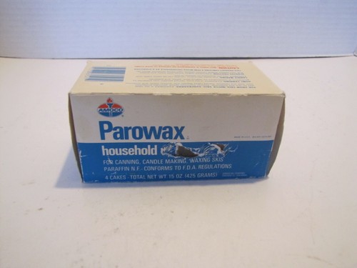 VTG AMOCO PAROWAX HOUSEHOLD WAX 15 OZ 4 CAKES IN BOX USED | eBay