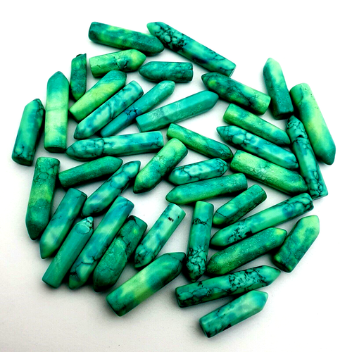 Synthétique Turquoise Crayon Desseré Gemme 3 Pièces 6.50 10.50-8 35 MM ...