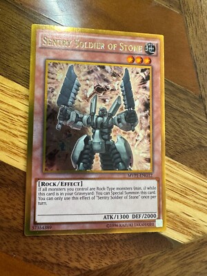 Sentry Soldier of Stone MVP1-ENG12 Unlimited Edition Gold Rare VLP ...