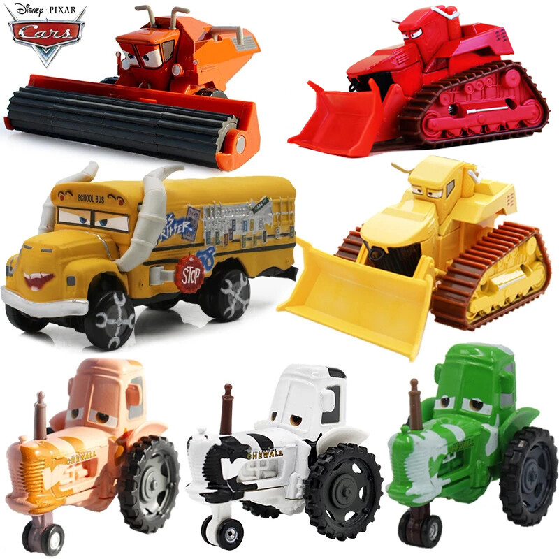 Disney Pixar Cars Red Toon El Materdor Chuy Bull Bulldozer Diecast Toys ...