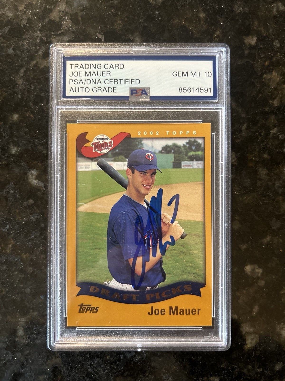Joe Mauer- 2002 Topps Rookie Signed Twins HOF PSA Authentic AUTO 10 | eBay