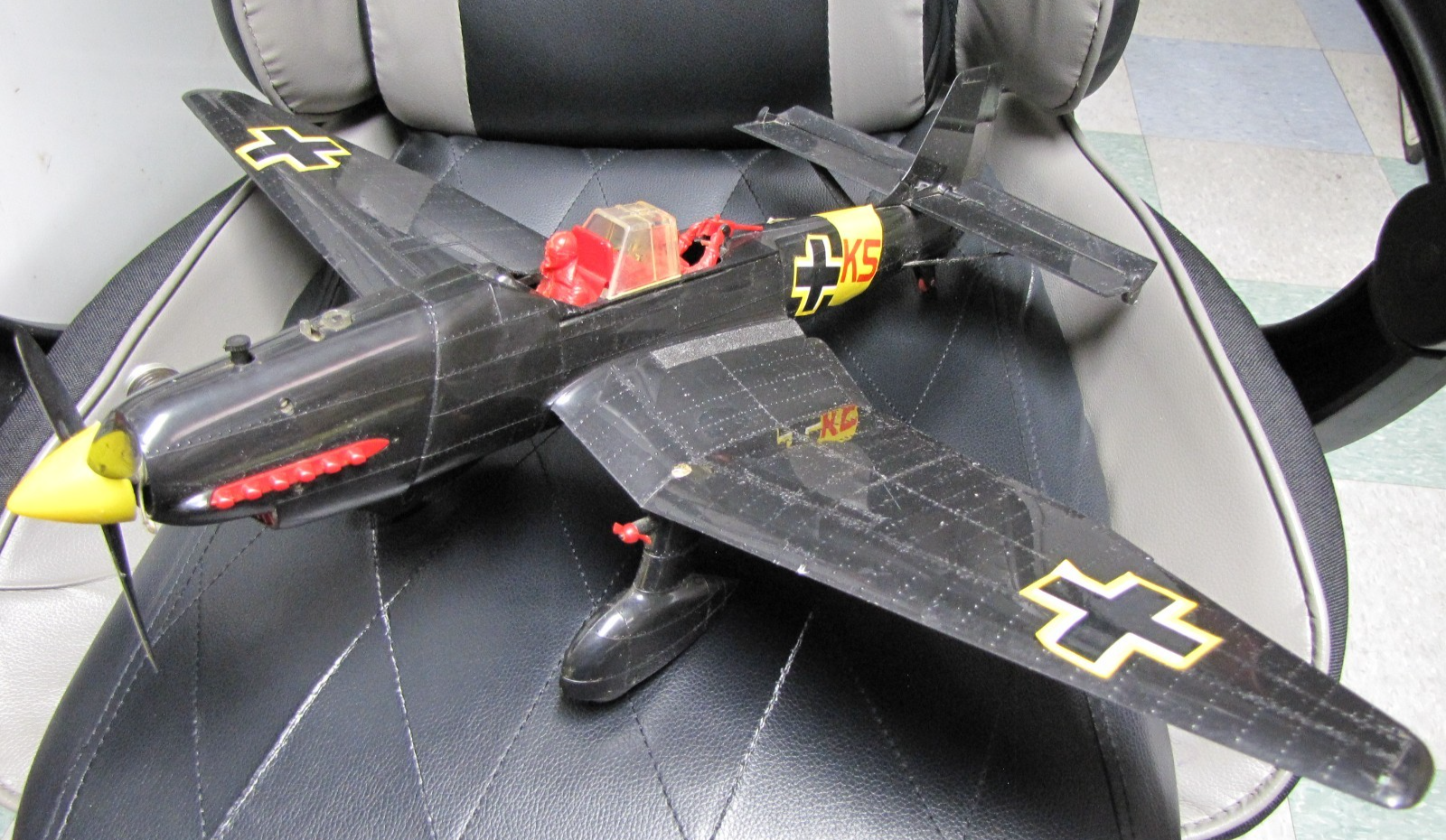 VINTAGE COX JU 87 D STUKA AIRPLANE POWERED U CONTROL LINE AIRPLANE W ...