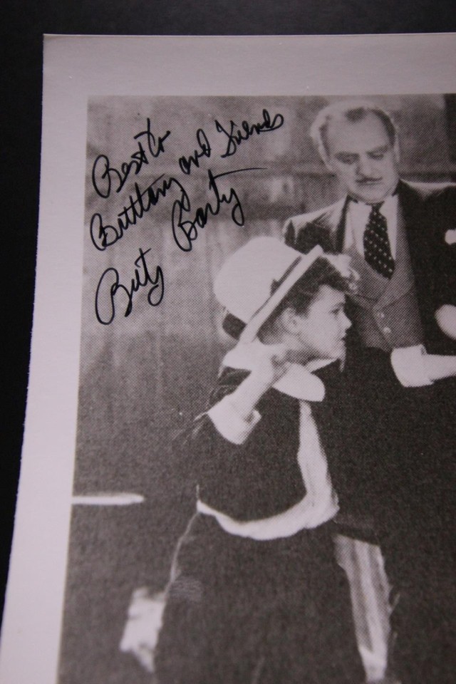 BILLY BARTY (1924-2000) (WILLOW~MASTERS OF THE UNIVERSE) AUTOGRAPH ...