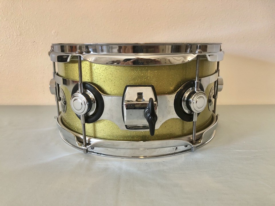 2000 DW Collector’s Series 12x6 Maple Short Stack Tom Lime Sparkle Drum ...