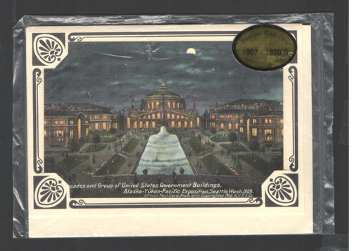 Vntg Postcard PosTique Greetings Alaska Yukon Pacific Exposition 1909 ...