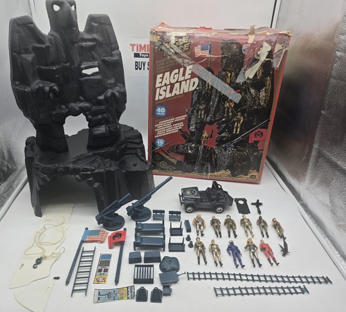 1980s Mego Eagle Force Eagle Island Complete W/box + figures & jeep ...