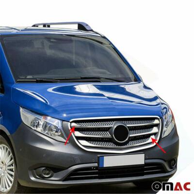 For Mercedes Metris 2016-2023 Chrome Front Grill Trim Kit With Outer ...