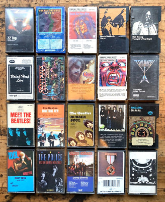 Make Your Own Cassette Bundle - The Beatles, Frank Zappa, Van Halen ...