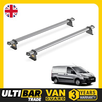 Citroen Dispatch Roof Rack for 2007-2016 [H1] Vans 2x Roof Bars Van ...