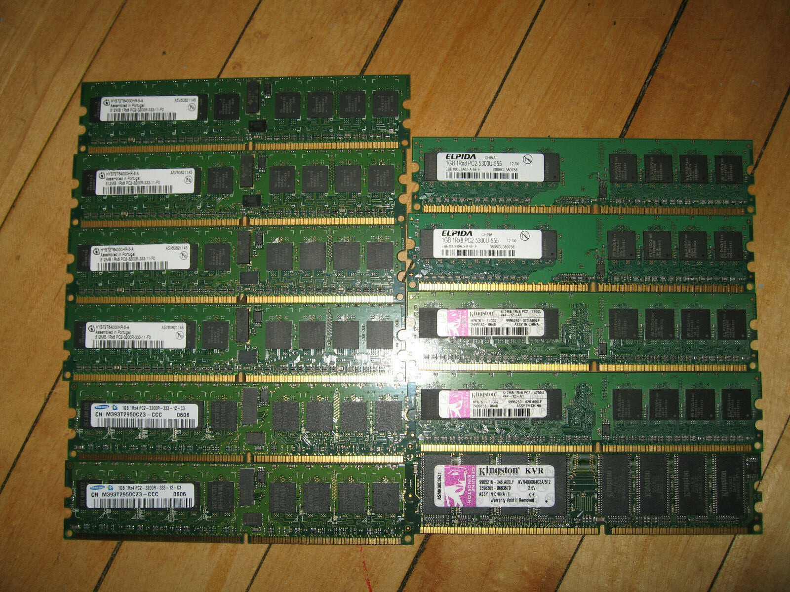 Lot of 11 Assorted RAM Memory Chips | eBay