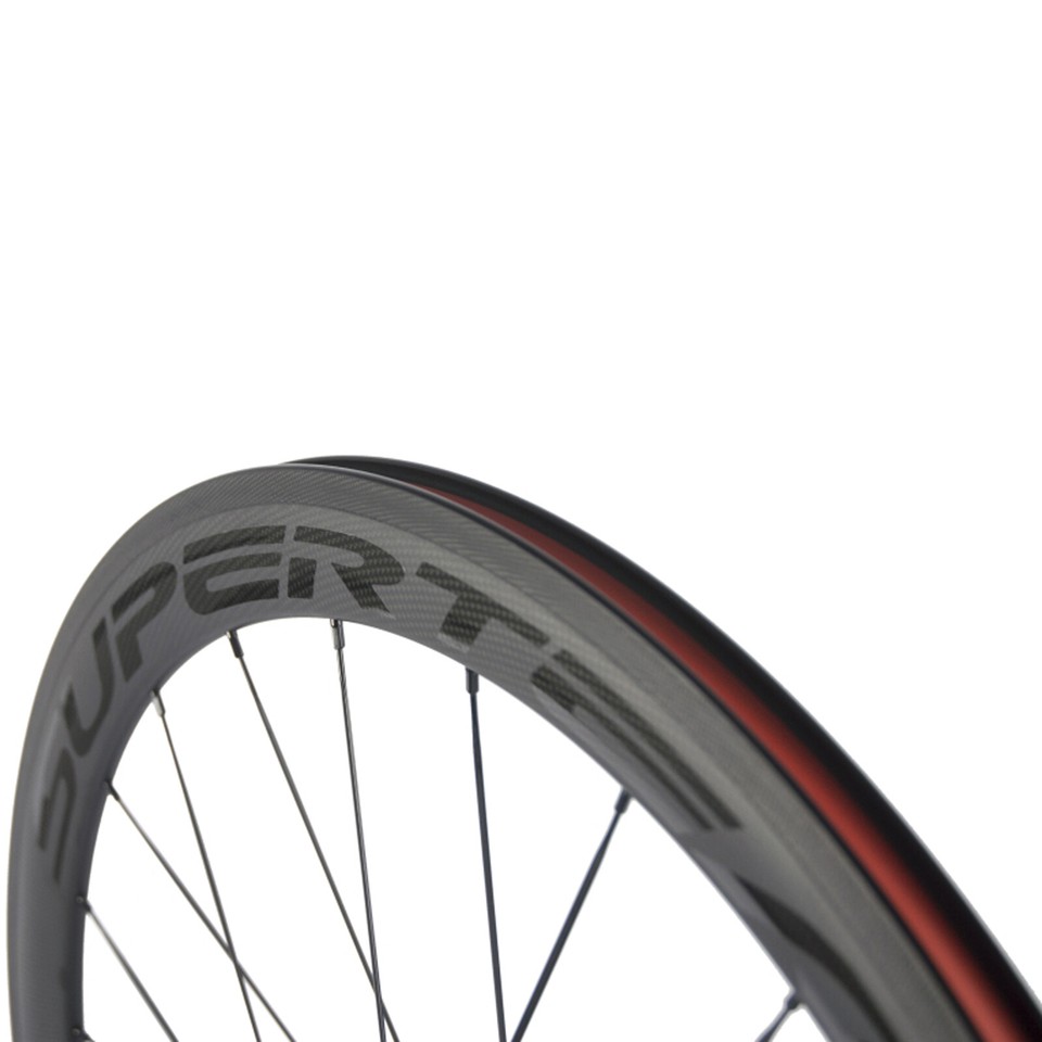 Superteam Carbon Wheels 50mm Road Bike Carbon Wheelset 3k Matte Basalt ...
