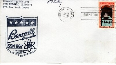 USS BERGALL SSN 667 19-- FDC15367 | eBay