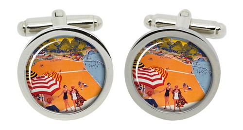 Cufflinks French Riviera In Scatola Di Cromo | eBay