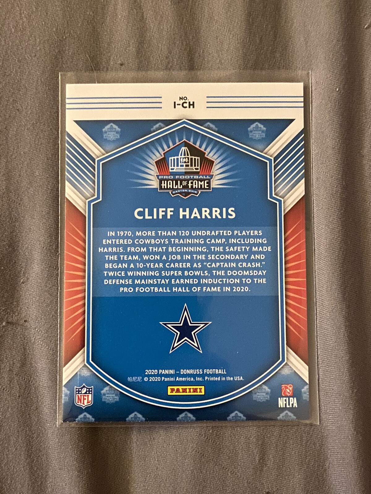 2020 Panini Donruss - Inducted #I-CH Cliff Harris for sale online | eBay