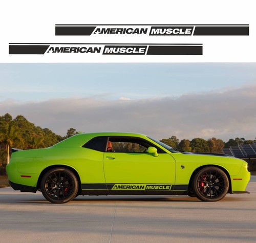 Dodge Challenger American Muscle Side Vinyl Rocker Panel Racing Decals ...