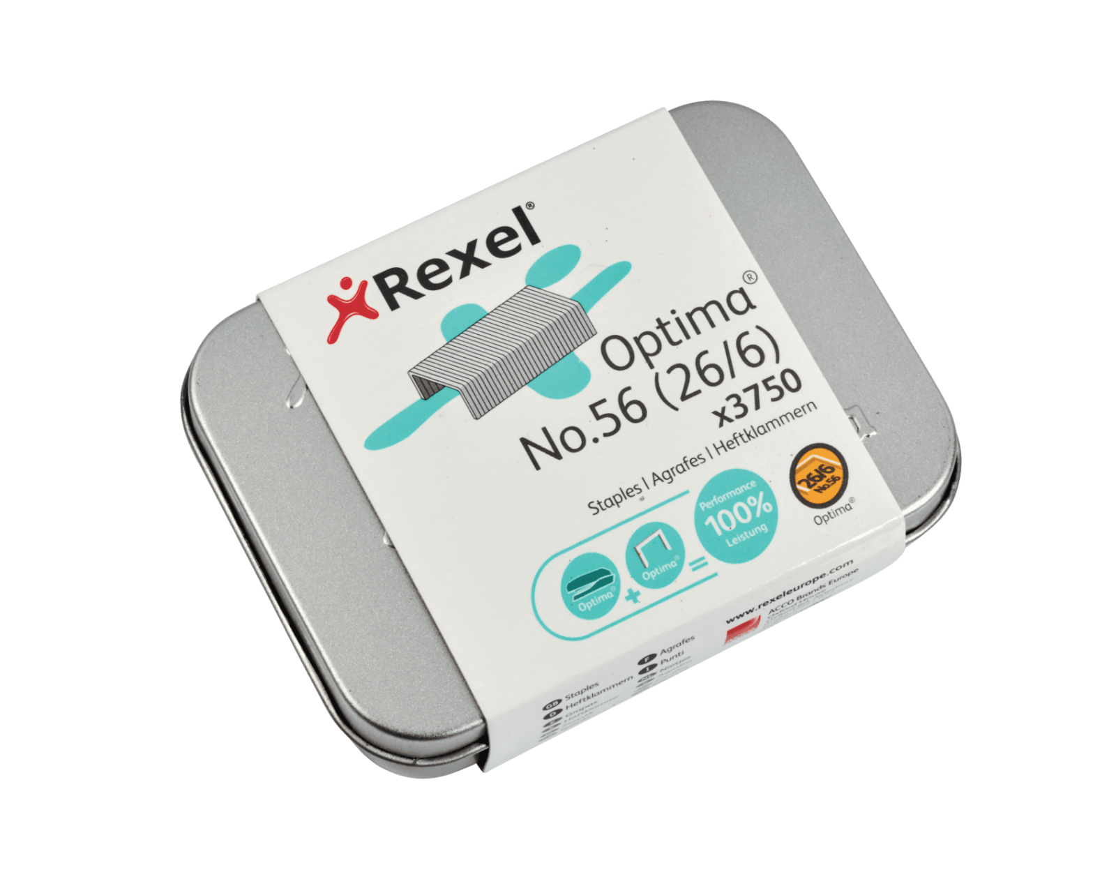 Rexel Optima No.56 26/6 Staples - Tin of 3750 | eBay Australia