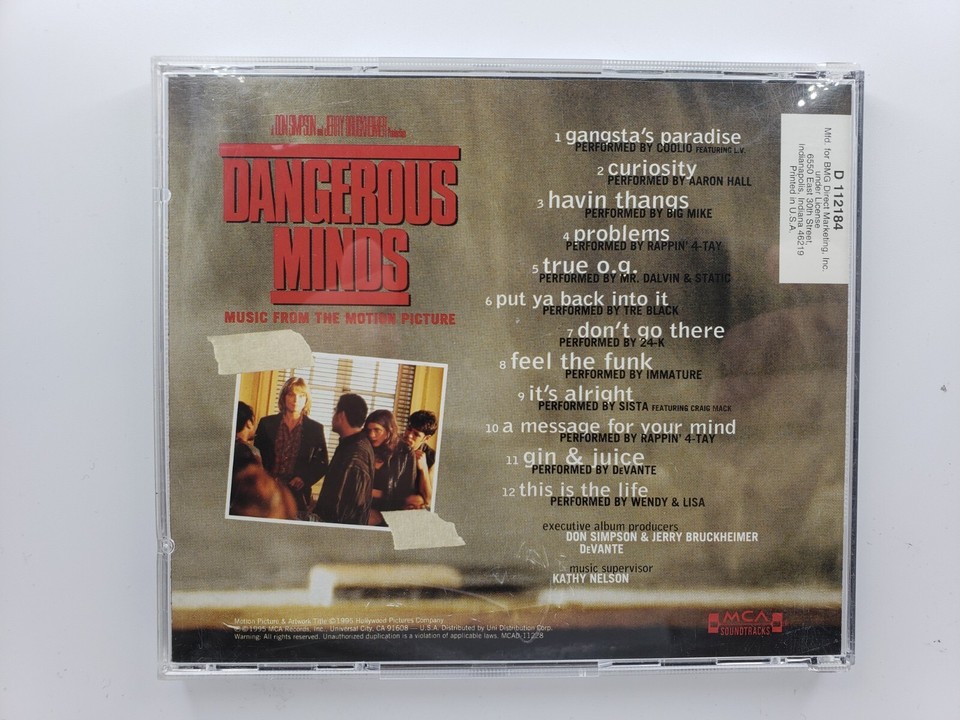 Dangerous Minds - Movie Soundtrack CD | eBay