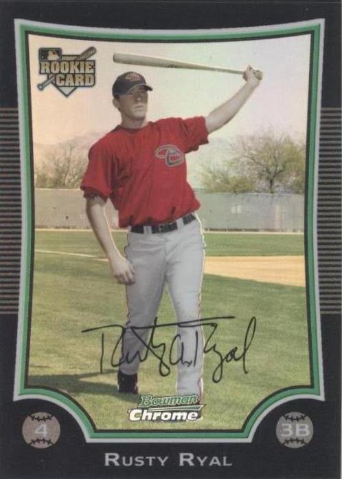 2009 Bowman Draft Picks & Prospects - Chrome Rusty Ryal #BDP8 Refractor ...