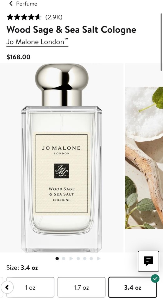 Jo Malone Sage & Sea Salt 3.4oz Women's Eau de Cologne 690251033713| eBay
