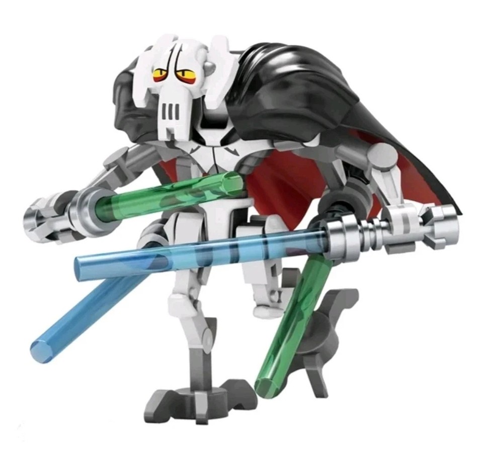 CUSTOM Star Wars General Grievous White Minifigure Mini Fig | eBay