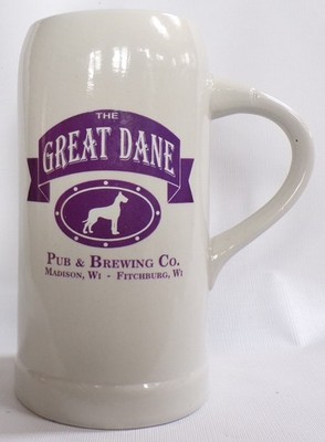 Great Dane Brewing Co., Madison, WI 1 liter ceramic beer mug, Gerz ...