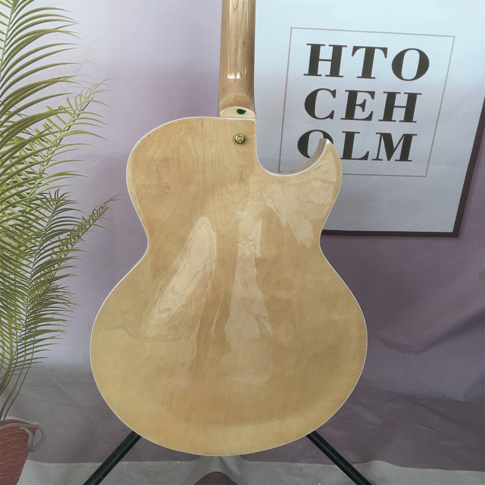 Left Handed Natural Spruce Top Byrdland Electric Guitar Hollow Body ...