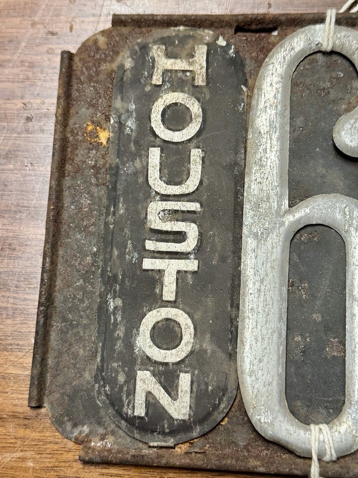 Authentic Antique Houston License Plate Texas Automobile Plate Early ...