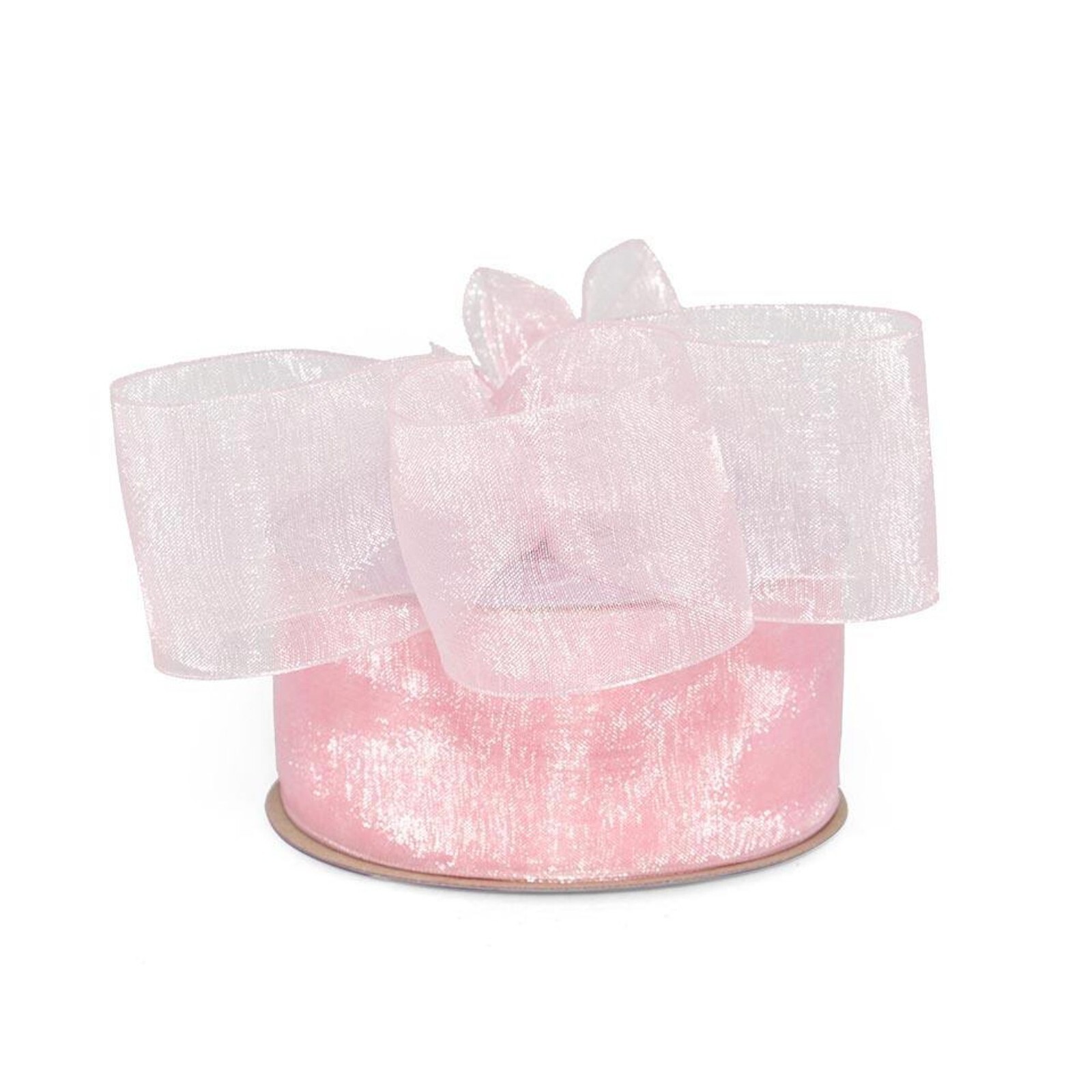 Light Pink Shimmer Sheer Organza Ribbon - 1 1/2in. x 25 Yards (pm501738 ...
