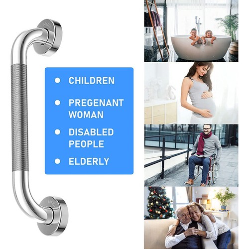 Anti Slip Safety Grab Bar Handle Chrome Stainless Steel Bath Shower ...