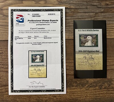 WTDstamps - #RW73B 2006 - Federal Duck Stamp - MNH **2 Signatures** PSE ...
