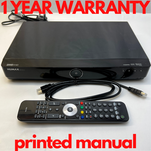 Humax HDR-FOX T2 500GB HDD Freeview HD Twin Tuner Digital TV Recorder ...