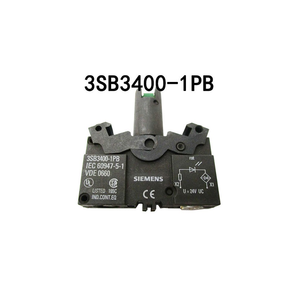 SIEMENS ONE New In Box 3SB3400-1PB Lamp Holder component 3SB3-400-1PB ...