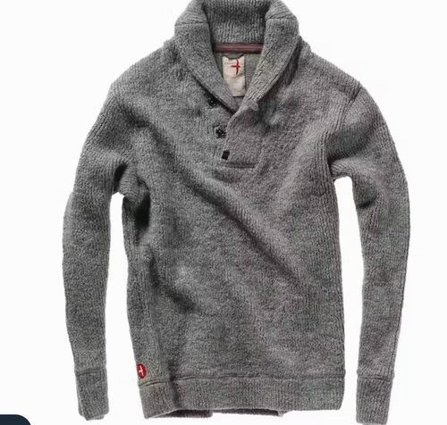 Relwen Old Salt Shawl Light Grey NWT Medium | eBay