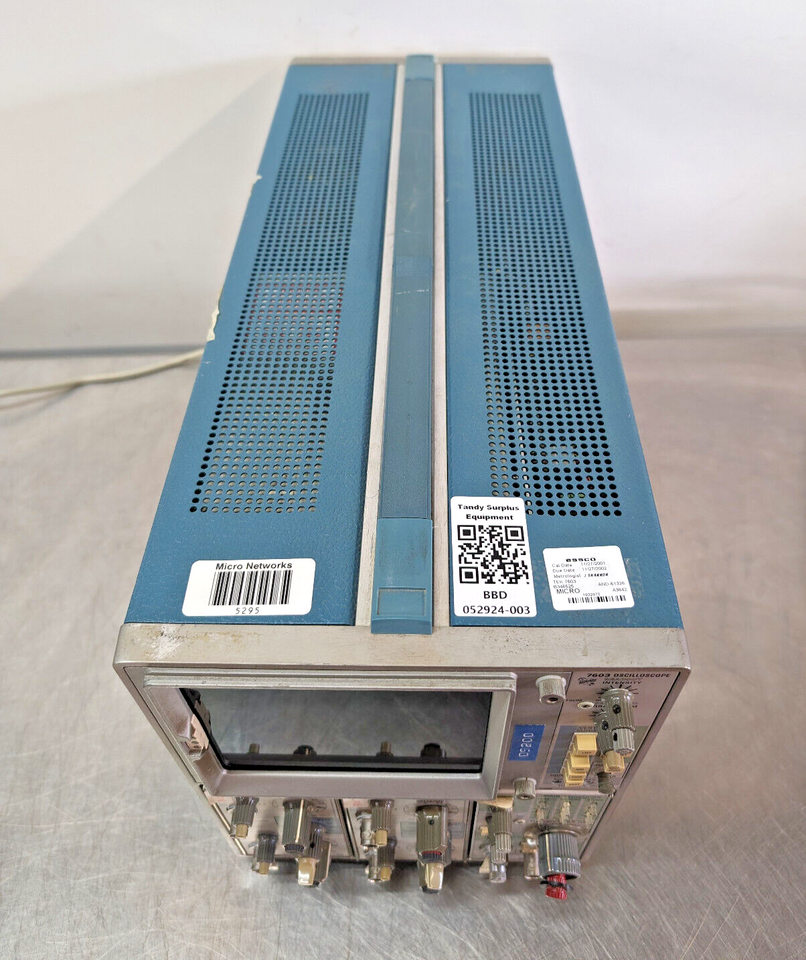 Tektronix 7603 Oscilloscope w/ 2 x 7A18 & 7B53A Plug-ins | eBay