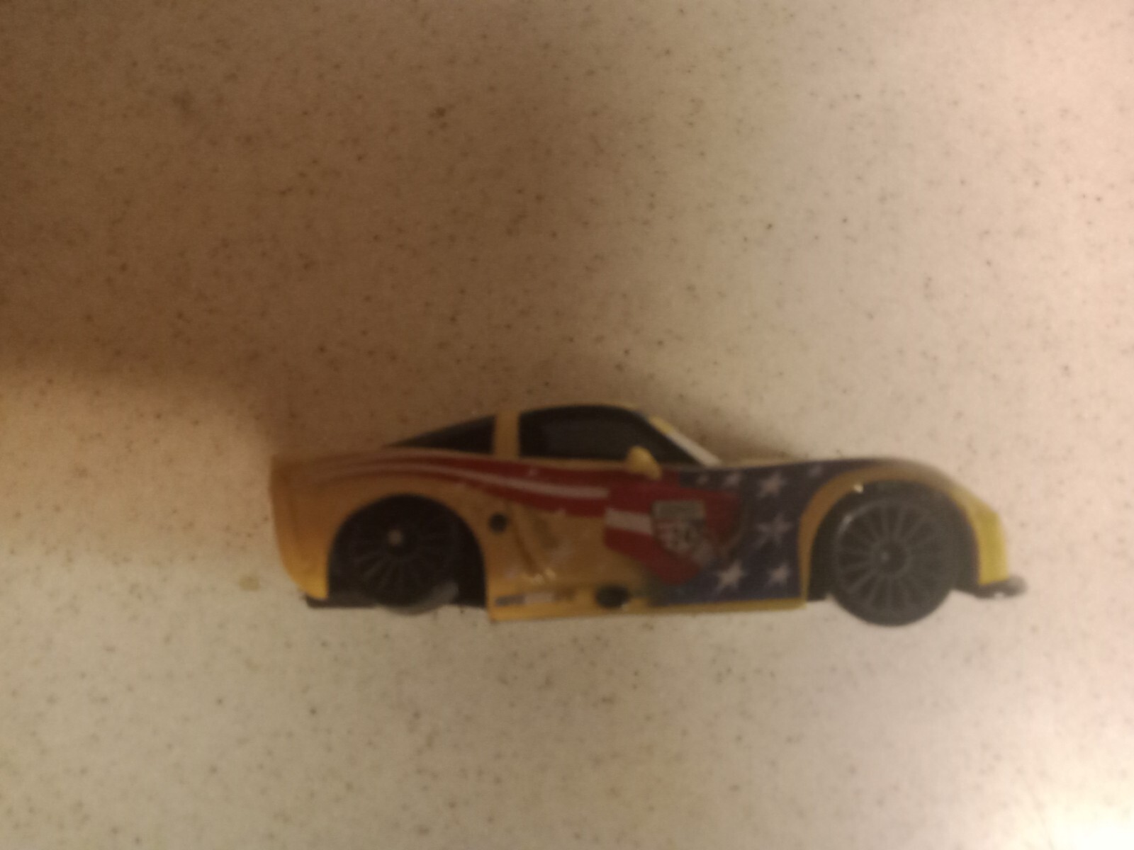 Disney Pixar Cars yellow Jeff corvette Diecast Metal Corvette is missin ...