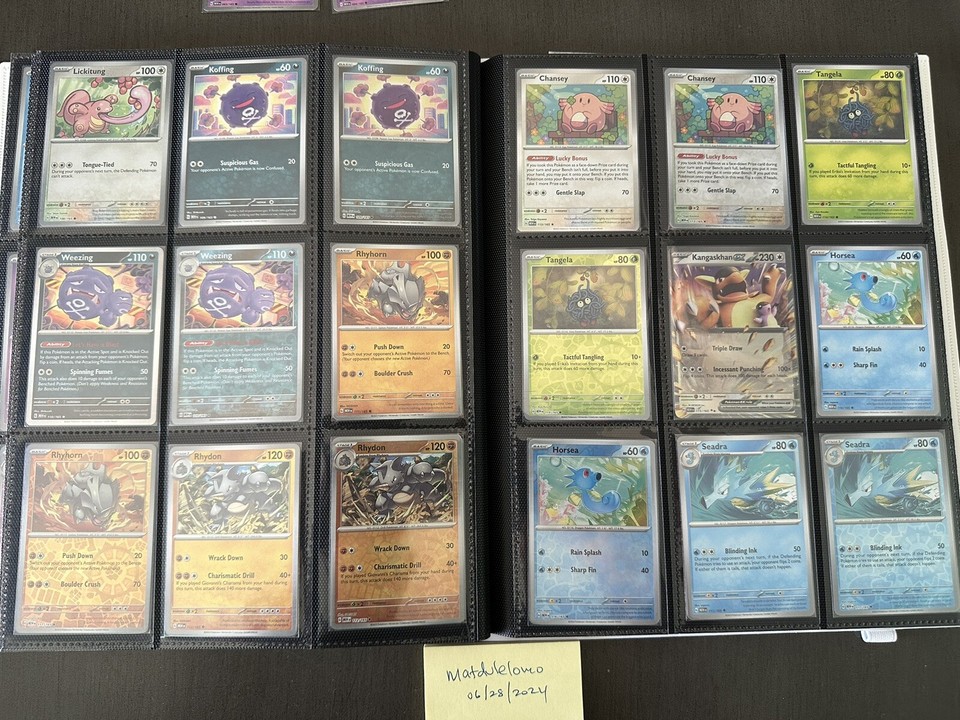 Scarlet & violet Mew 151 Master Set in a Binder plus Promos | eBay