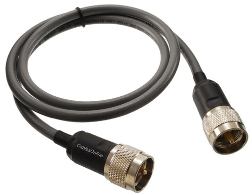 3ft RG-8/U Mini Coax UHF PL-259 Male/Male Grey Coax Cable, R-U8003 | eBay