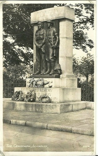 LLANELLY THE CENOTAPH 11954 RA SERIES REAL PHOTO POSTCARD | eBay UK