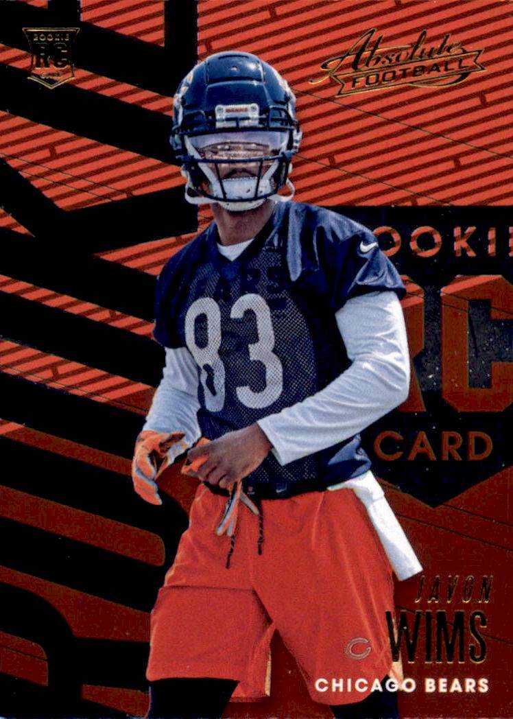2018 Panini Absolute Rookie #115 Javon Wims Chicago Bears | eBay