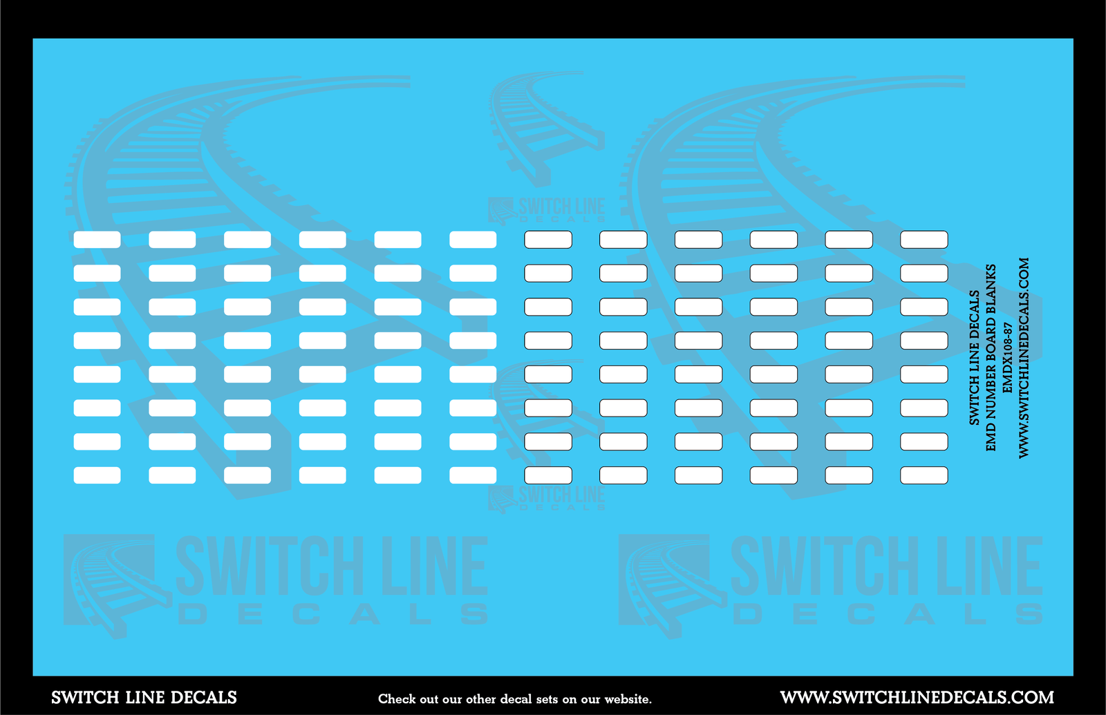 HO Scale EMD Number Board Blanks Decal Set | eBay