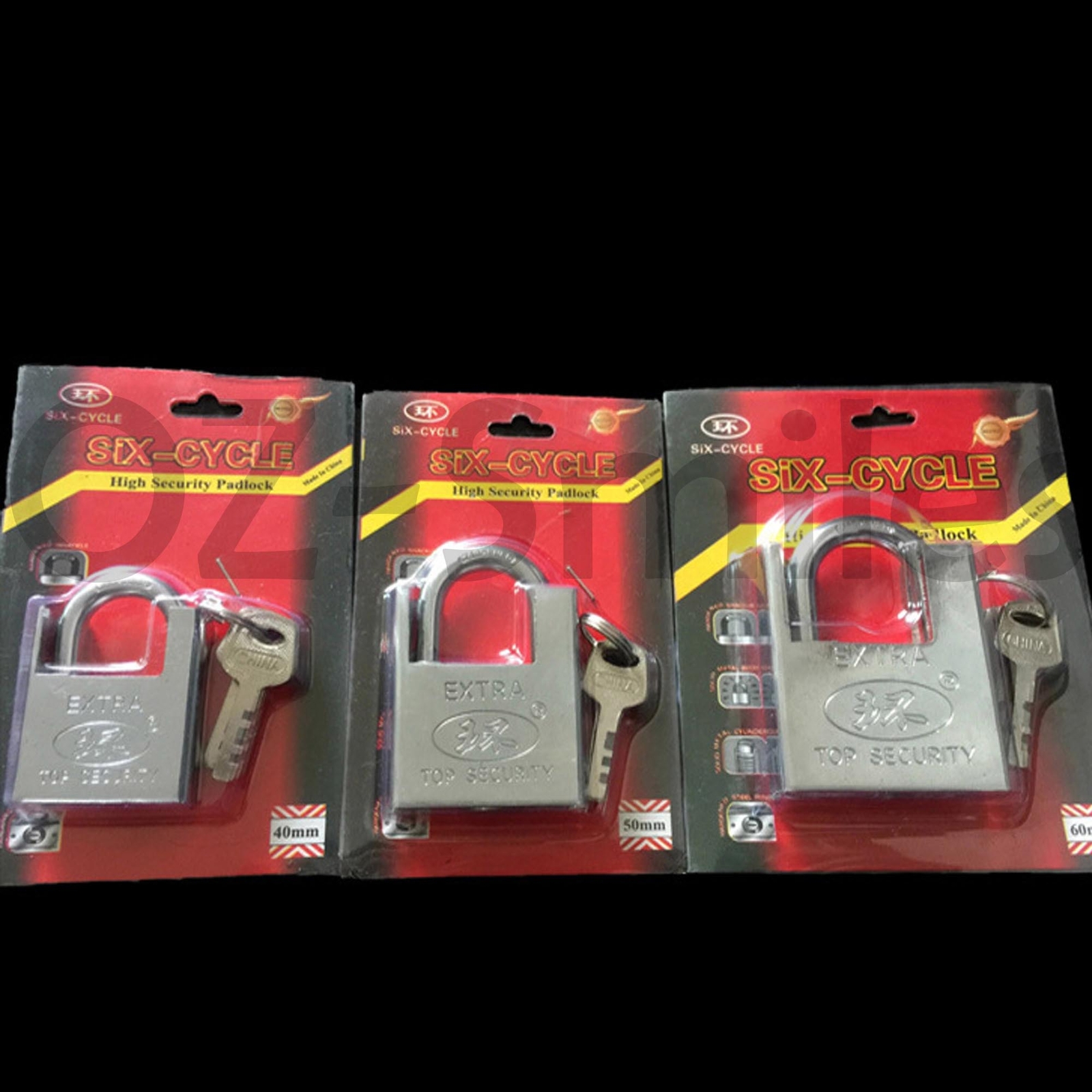 3pcs Padlock Extra Heavy Duty Lock Mechanism Anti-Rust Secure | eBay ...