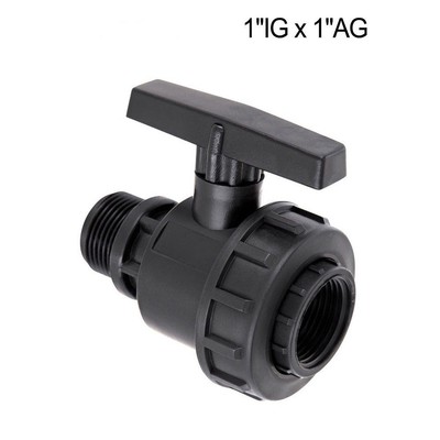 Compression PE Ball Valve Female Thread X Male Thread Valve Versatile ...