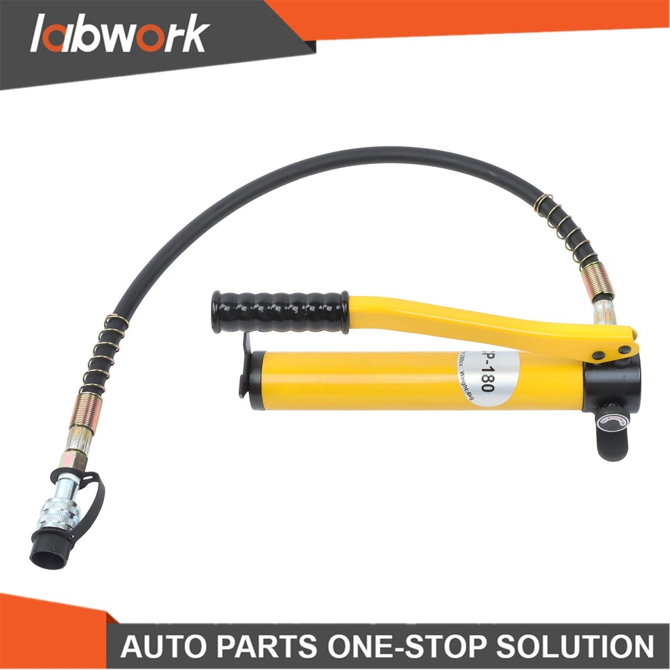 Labwork 5T Low Profile Hydraulic Jack Kit with CP-180 Manual Hand Pump ...