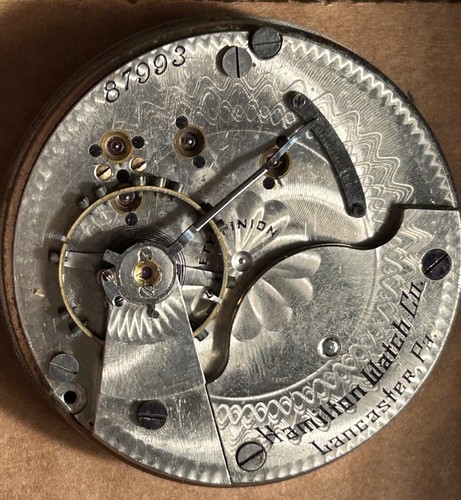 Antique Hamilton Uncommon Grade 929 Pocket Watch Movement Parts | eBay