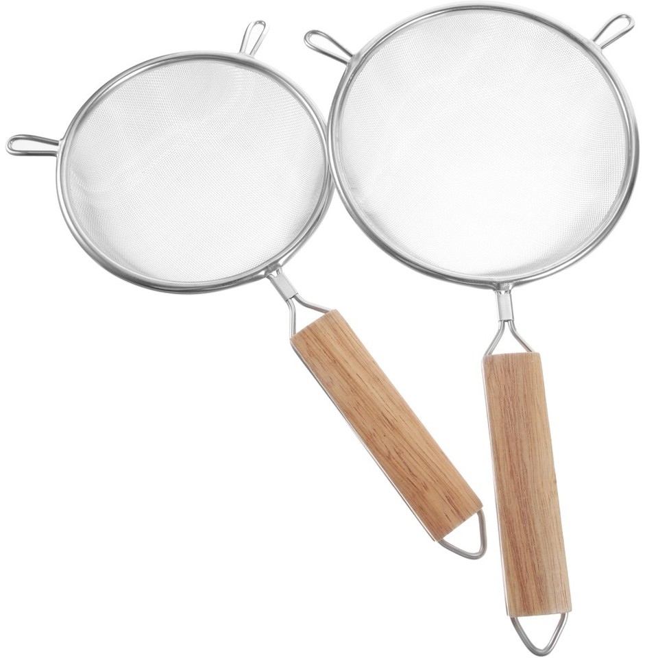 2 Pcs Juice Filter Stainless Steel Strainer Ladle Soy Milk Yogurt ...