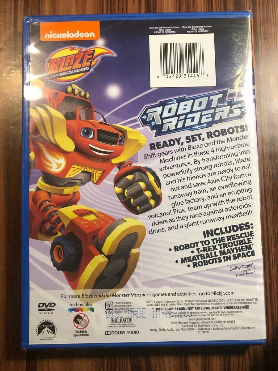 Blaze And The Monster Machines Robot Riders DVD Nickelodeon Nick