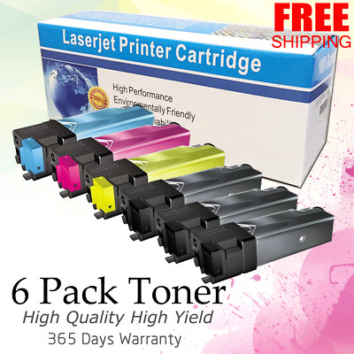 Set of 6 PK Compatible 1320 Combo Color Laser Toner Cartridges for Dell ...