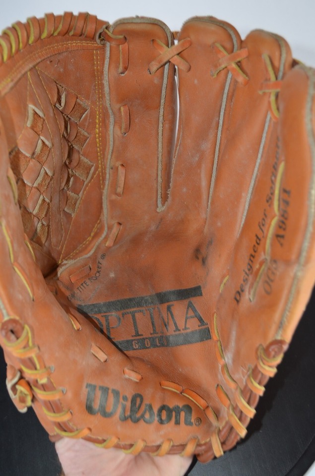Wilson Optima Gold Series OG5 A9841 Softball Glove Cowhide Right Hand ...