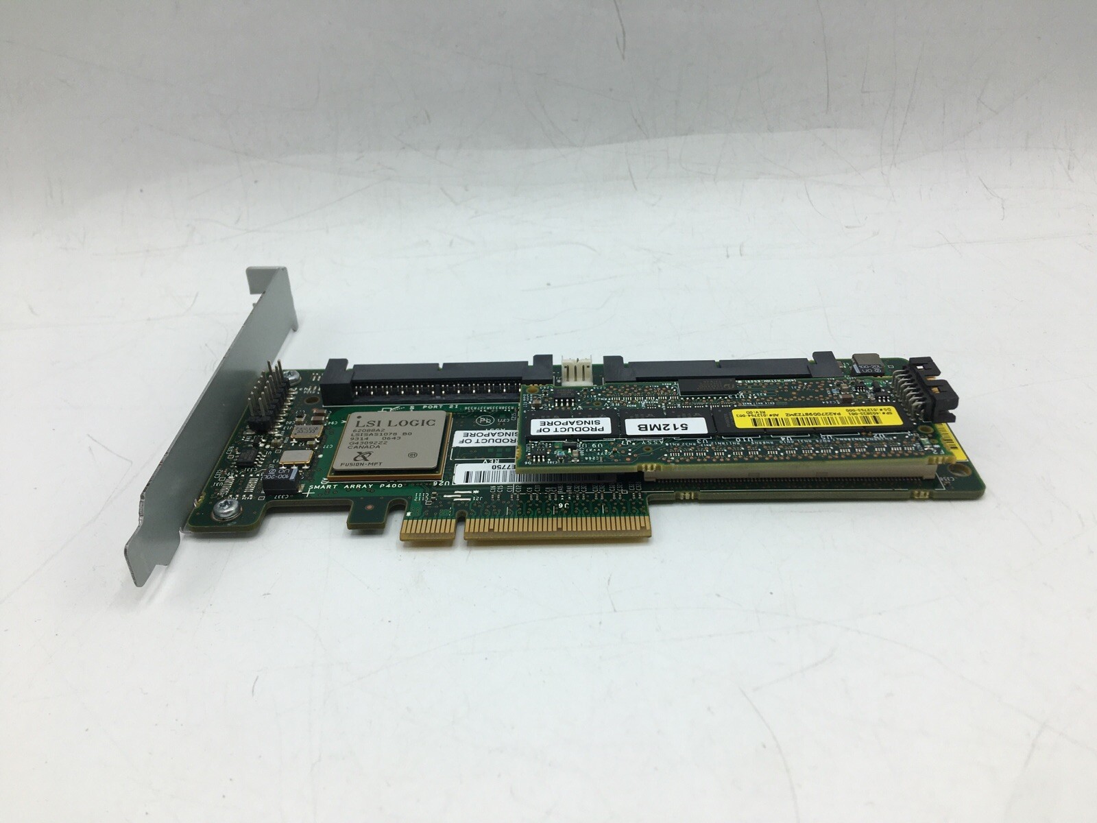 HP Smart Array P400 SAS RAID Controller PCI-e Card 512MB Cache - TESTED ...